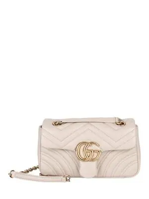 Gucci Mini Gg Matelassé Shoulder Bag - Beige