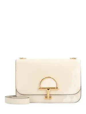 Gucci Mini Structured Leather Shoulder Handbag - Ivory