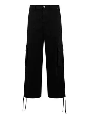 Loewe Cotton-blend Twill Straight-leg Cargo Pants - Black