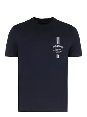 Paul & Shark Essential Crew-neck T-shirt Regular Fit - Blue
