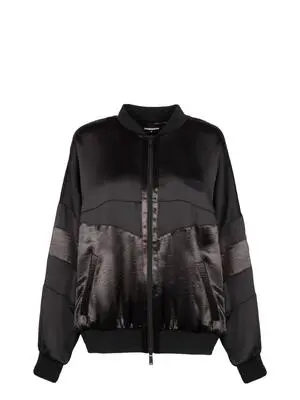 Dsquared2 Techno Fabric Full Zip Jacket - Black