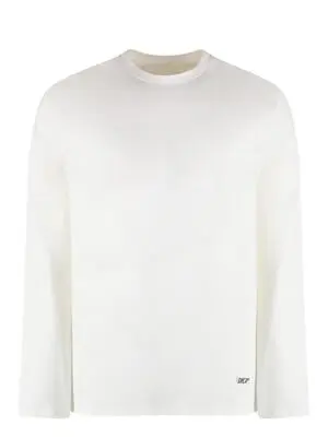 JIL SANDER Long-sleeved Crewneck T-shirt - White