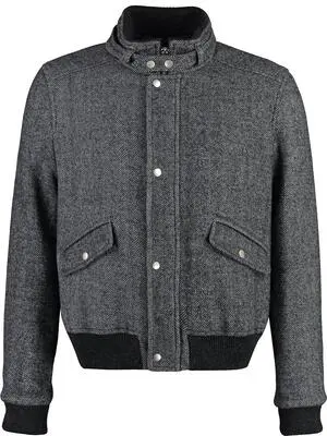 MARANT Isabel Peter Wool Bomber Jacket - Grey