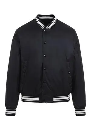 Moncler Bouchet Reversible Down Bomber Jacket - Black