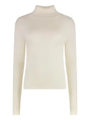 Sablyn Belle" Cashmere Turtleneck Pullover - Ivory