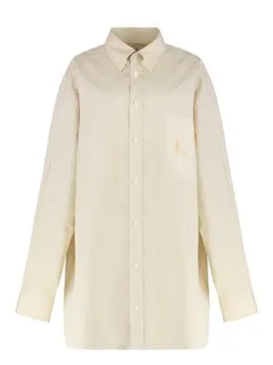 VIVIENNE WESTWOOD Oversized Cotton Shirt - Panna