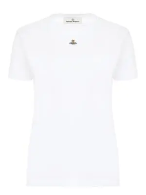 VIVIENNE WESTWOOD VIVIENNE WESTWOOD Cotton Crewneck T-Shirt White