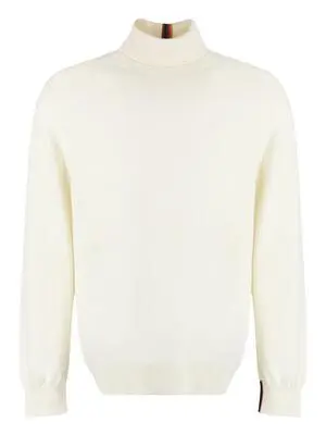 Paul Smith Cashmere Turtleneck Sweater - White