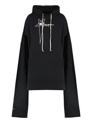 Rick Owens Tunic Hoodie - Black
