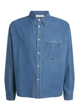 ABOUT:BLANK Script Denim Shirt - Blue