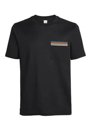 Paul Smith Signature Stripe Pocket T-shirt - Black