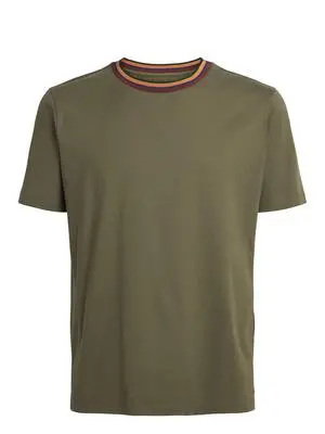 Paul Smith Cotton Artistic Trim T-shirt - Green
