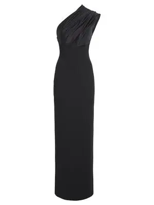 Solace London One-shoulder Gracie Maxi Dress - Black