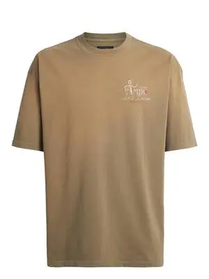 Amiri Cotton Studio Print T-shirt - Brown