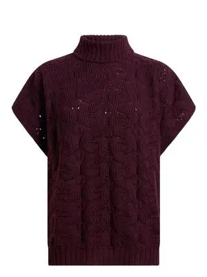Etro Wool Blend Paisley Knit Sweater - Red