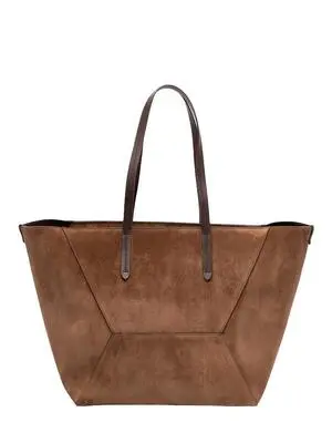 Brunello Cucinelli Suede Tote Bag - Multicolor