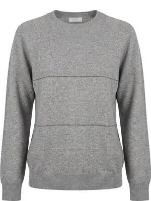 Peserico Round Neck Wool Sweater - Multicolor