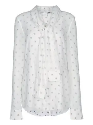 Acne Studios White Polka Dot Blouse - Multicolor