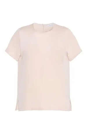 Max Mara Printed Silk Crepe De Chine Blouse - Pink