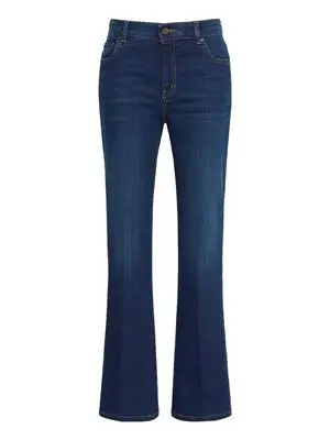 Max Mara Slim-fit Super Stretch Denim Jeans - Navy