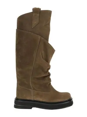 Attico La Passeggiata Suede Boots - Brown