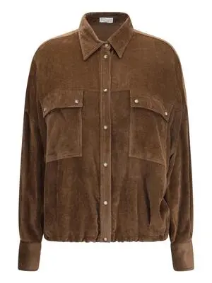 Brunello Cucinelli BRUNELLO CUCINELLI Corduroy Shirt Brown