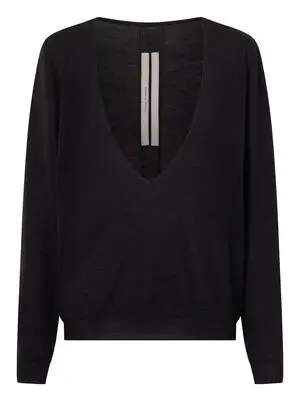 RICK OWENS Rick Owens Wool V-Neck Sweater
