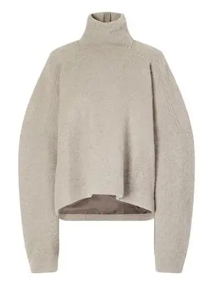 Rick Owens Jumbo Tabard Alpaca And Wool-blend Sweater - Gray