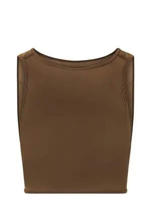 Lululemon Bend This Mesh Sports Bra - Brown