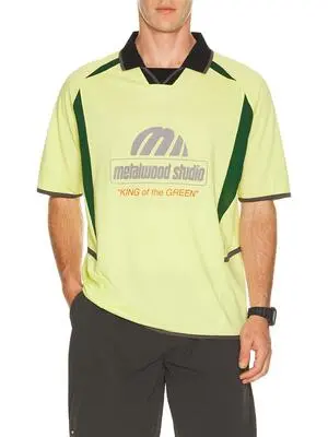 METALWOOD STUDIO King Of The Greens Jersey Polo - Flash