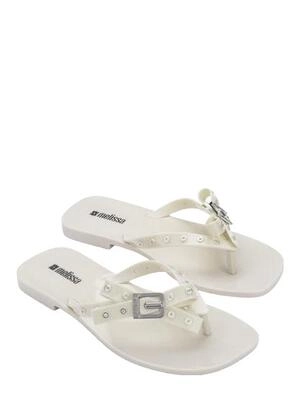 Melissa Harmonic Flip Flop With Buckle Detailing - Beige