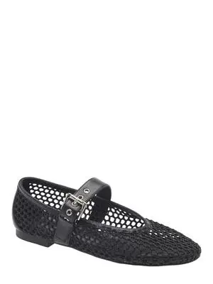 TONY BIANCO Carla Mary Jane Flat - Black Braid