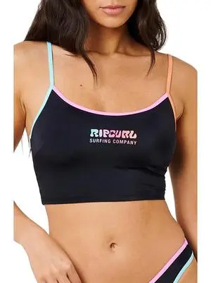 Rip Curl Surf Puff Crop Cami - Black