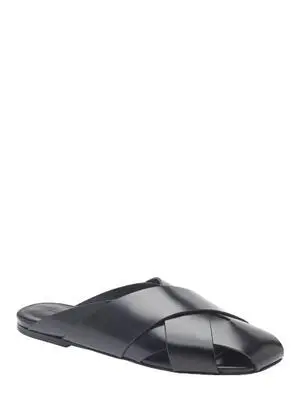 Proenza Schouler Slant Crossover Mule - Black