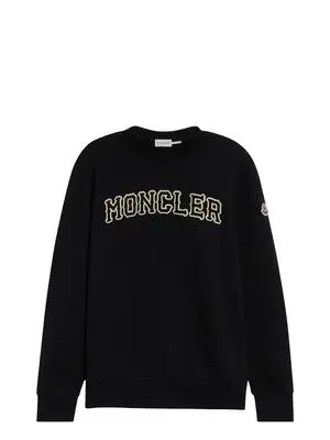 Moncler Logo Graphic Sweatshirt - Black