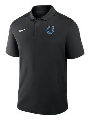 Nike Indianapolis Colts Logo Victory Dri-fit Nfl Polo - Black