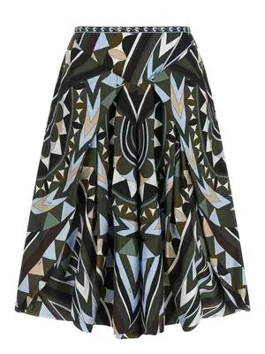 Emilio Pucci Manuba Print Silk Twill Pants - Multicolor