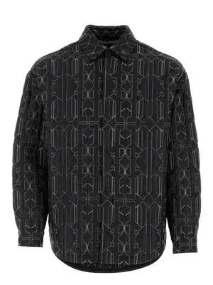 Palm Angels Palm Angels Men Embroidered Nylon Padded Shirt Multicolor