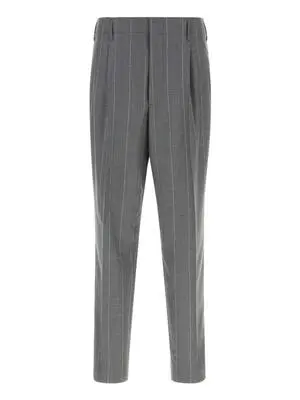 Brunello Cucinelli BRUNELLO CUCINELLI Embroidered Cotton Trousers Multicolor
