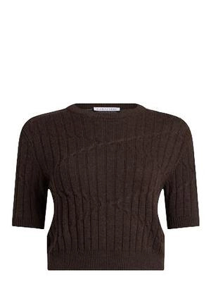 CARACTÈRE Viscose, Wool, Polyamide, And Cashmere Sweater - Brown