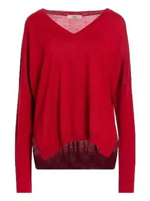 CARLA G. Wool & Acrylic Knit Sweater - Red
