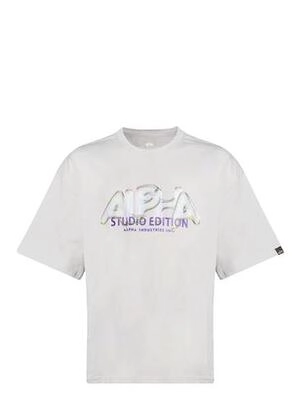 Alpha Industries T-shirt Size Cotton - Light Grey