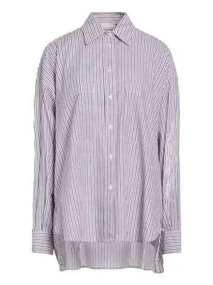 SEMICOUTURE Striped Cotton Shirt - Red