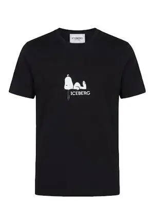 Iceberg Peanuts T-shirt Size Cotton - Black