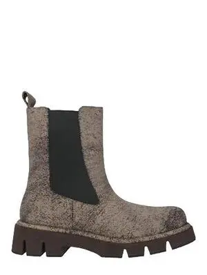 PALOMA BARCELO Leather Ankle Boots - Grey