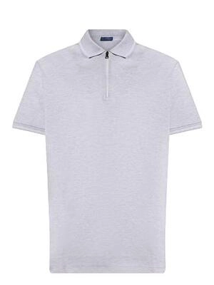 Paul & Shark Man Polo Shirt Light Grey Size L Cotton Light Grey