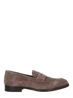 TESTONI Suede Penny Loafers - Grey