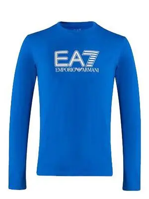 EA7 T-shirt Size Cotton, Elastane - Blue