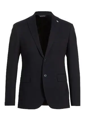 EXTE Man Blazer Navy Size 38 Wool