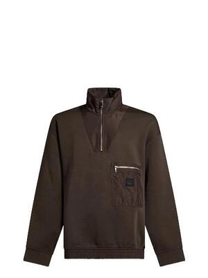 Armani Exchange Half-zip Sweatshirt - Beige